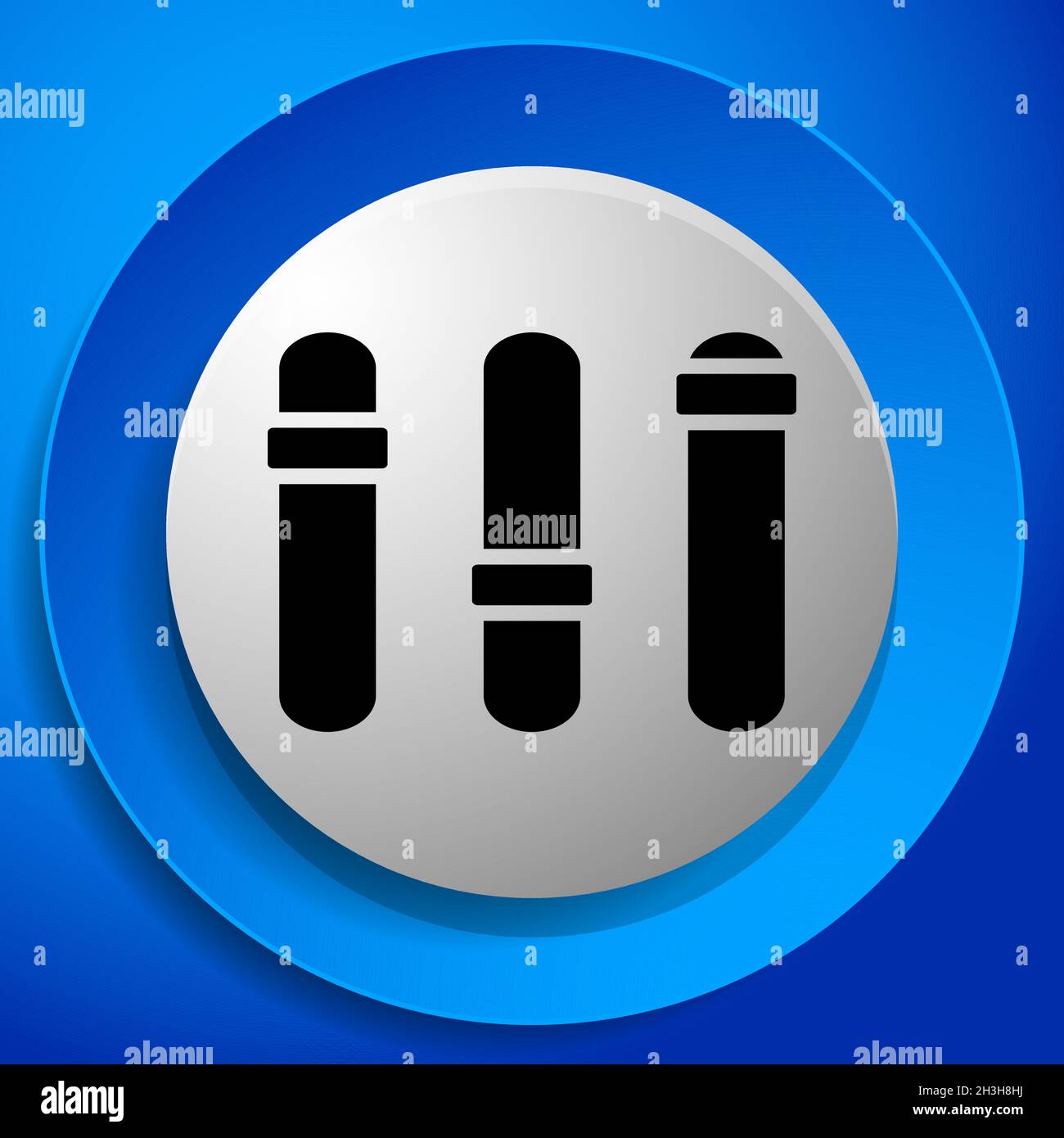 Adjuster, slider, tuner, fader bars with levers, knobs - stock vector ...