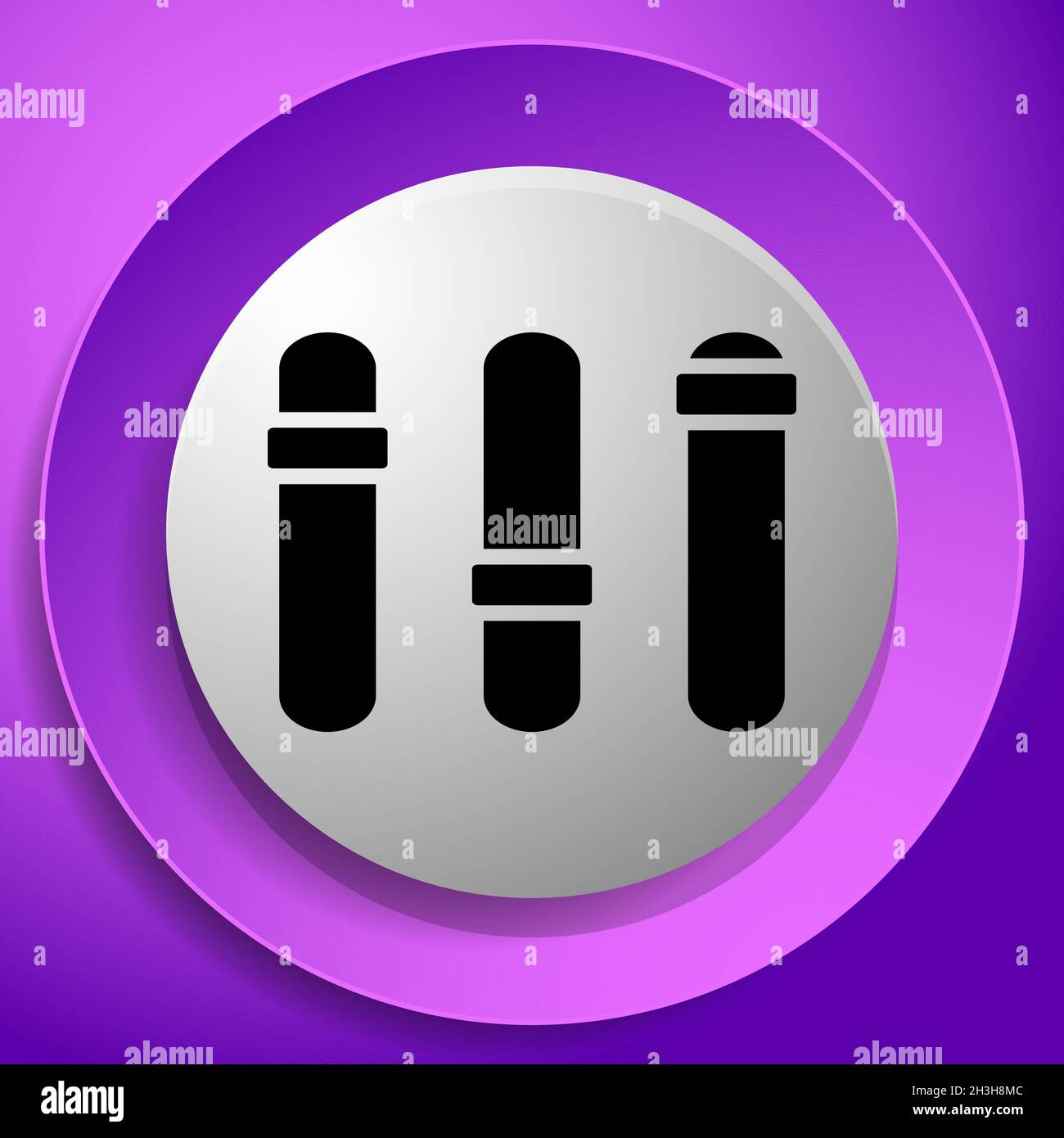 Adjuster, slider, tuner, fader bars with levers, knobs - stock vector ...