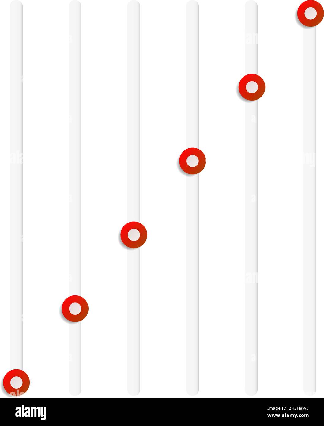 Adjuster, slider, tuner, fader bars with levers, knobs - stock vector ...