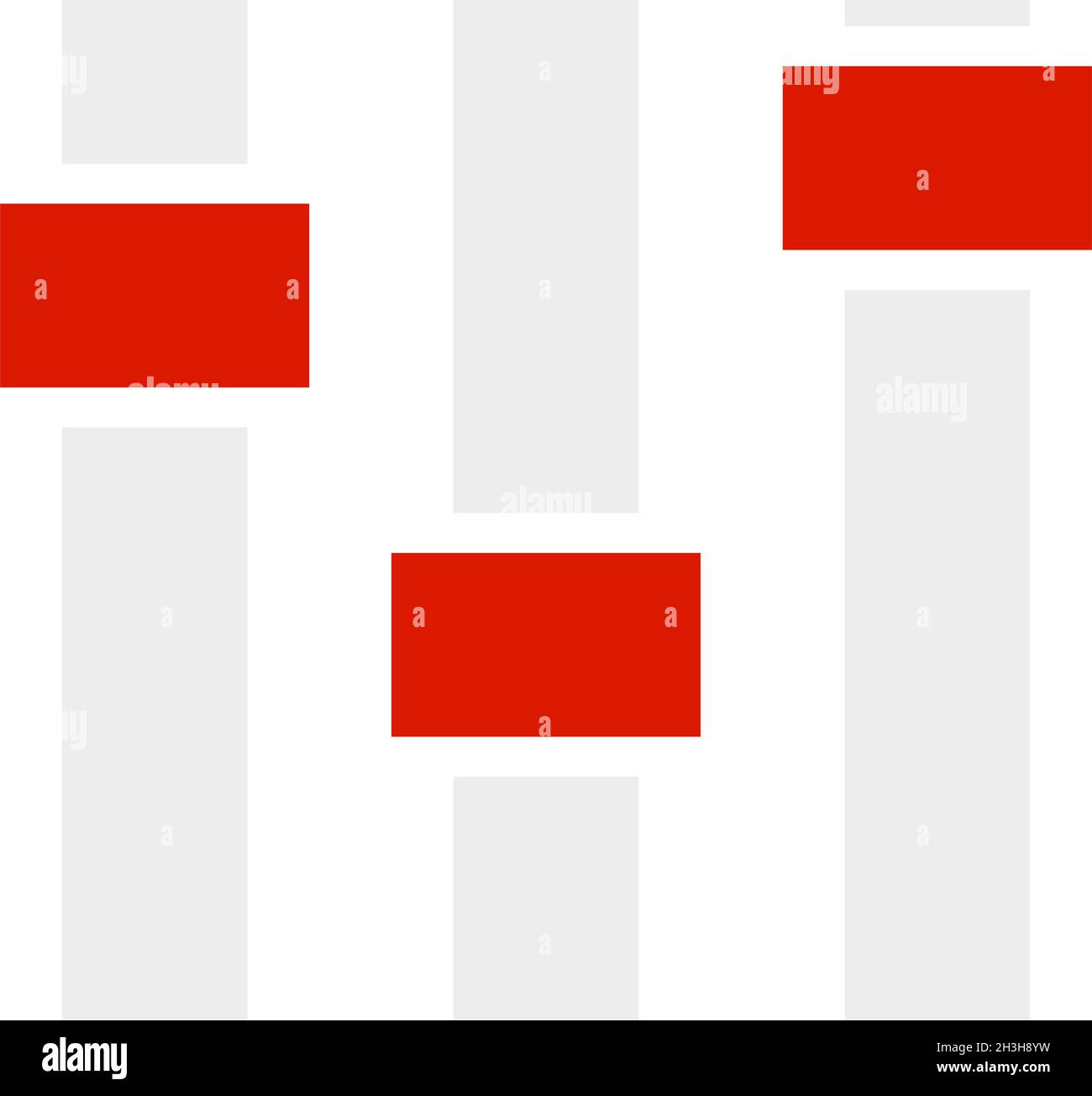 Adjuster, slider, tuner, fader bars with levers, knobs - stock vector ...