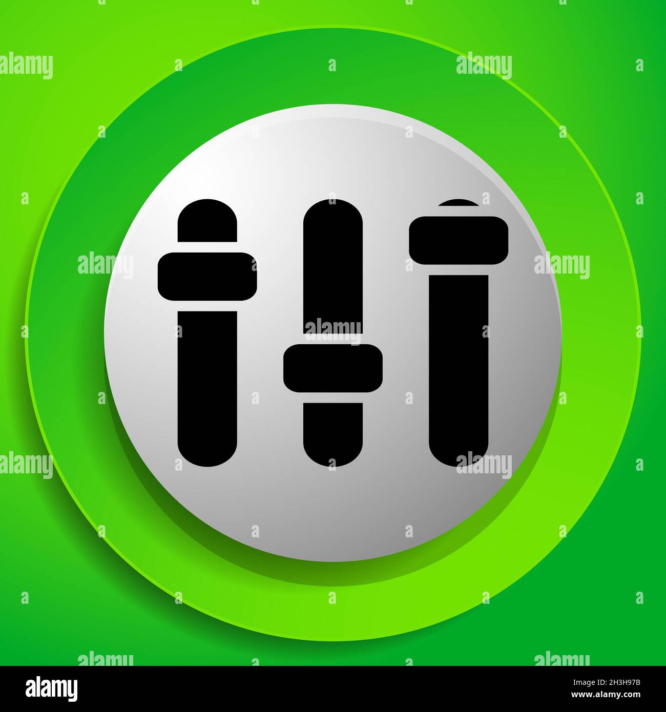 Adjuster, slider, tuner, fader bars with levers, knobs - stock vector ...