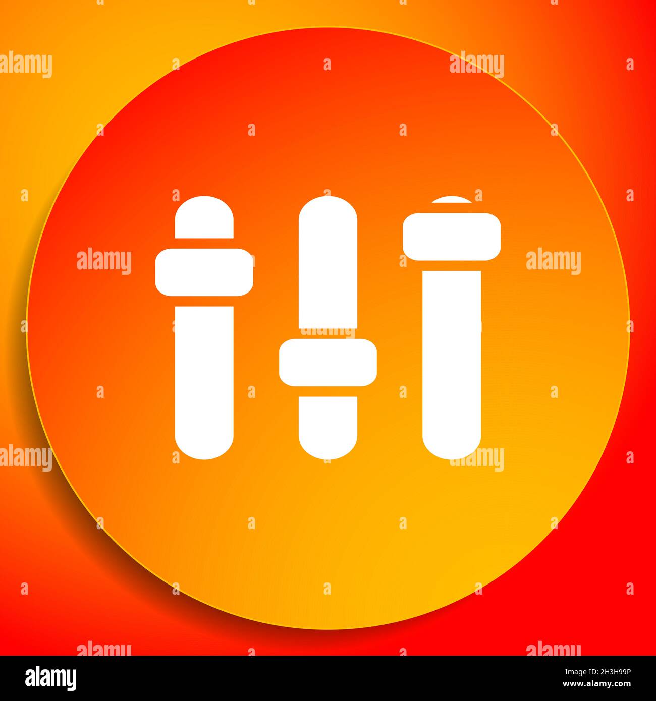 Adjuster, slider, tuner, fader bars with levers, knobs - stock vector ...