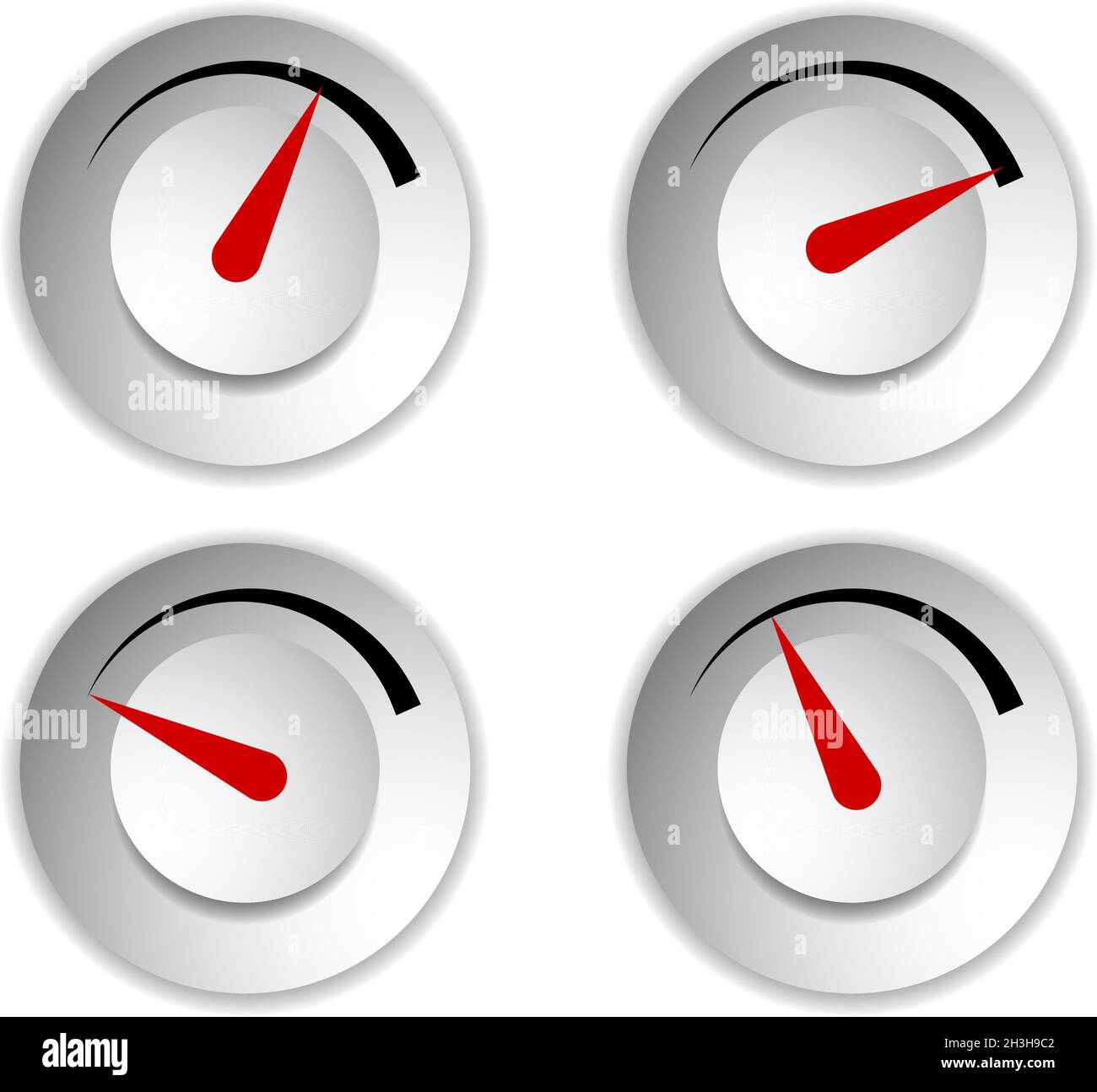 Meter, metre, gauge element for measurement, progress indicator ...