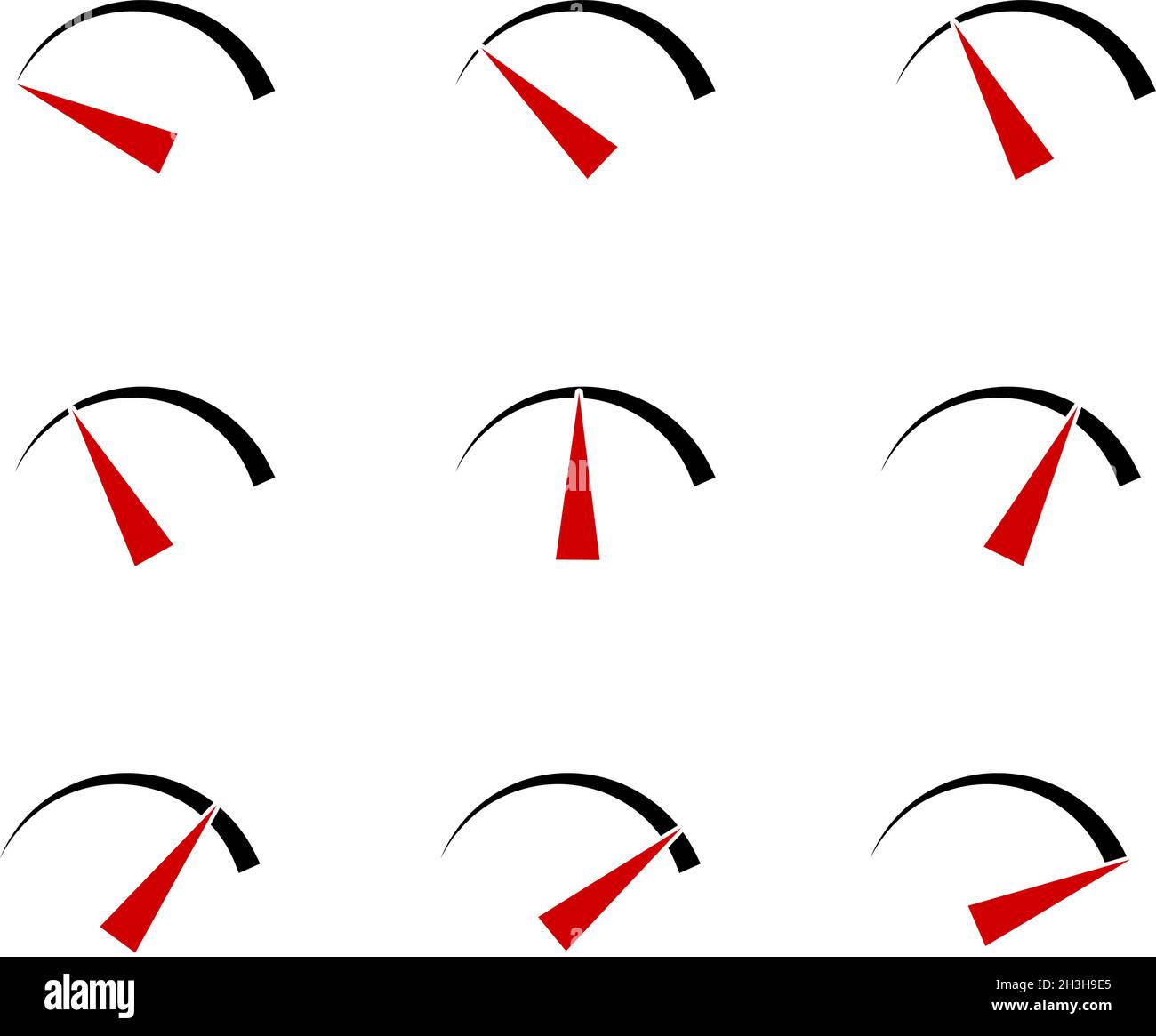 Meter, metre, gauge element for measurement, progress indicator ...