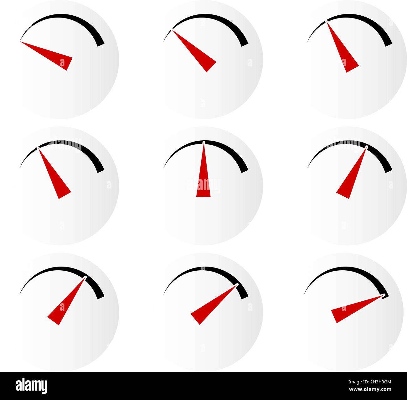 Meter, metre, gauge element for measurement, progress indicator ...