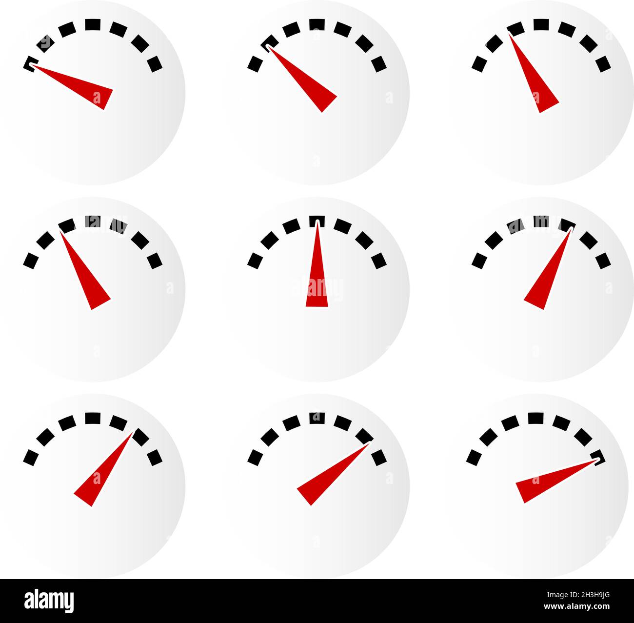 Meter, metre, gauge element for measurement, progress indicator ...