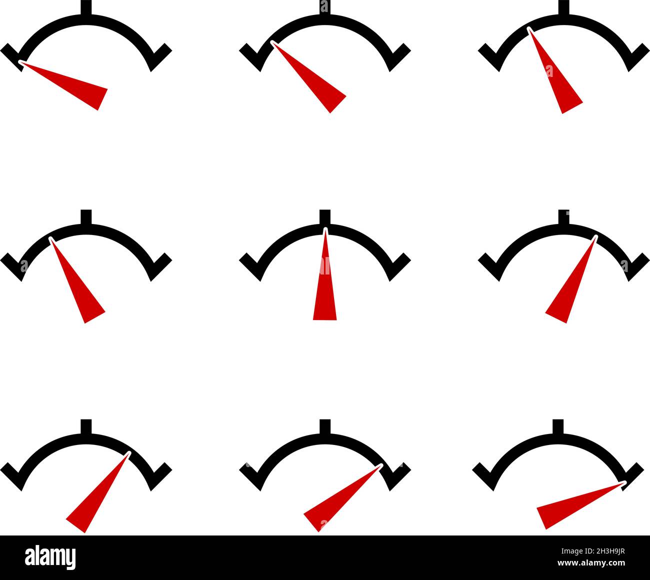 Meter, metre, gauge element for measurement, progress indicator ...