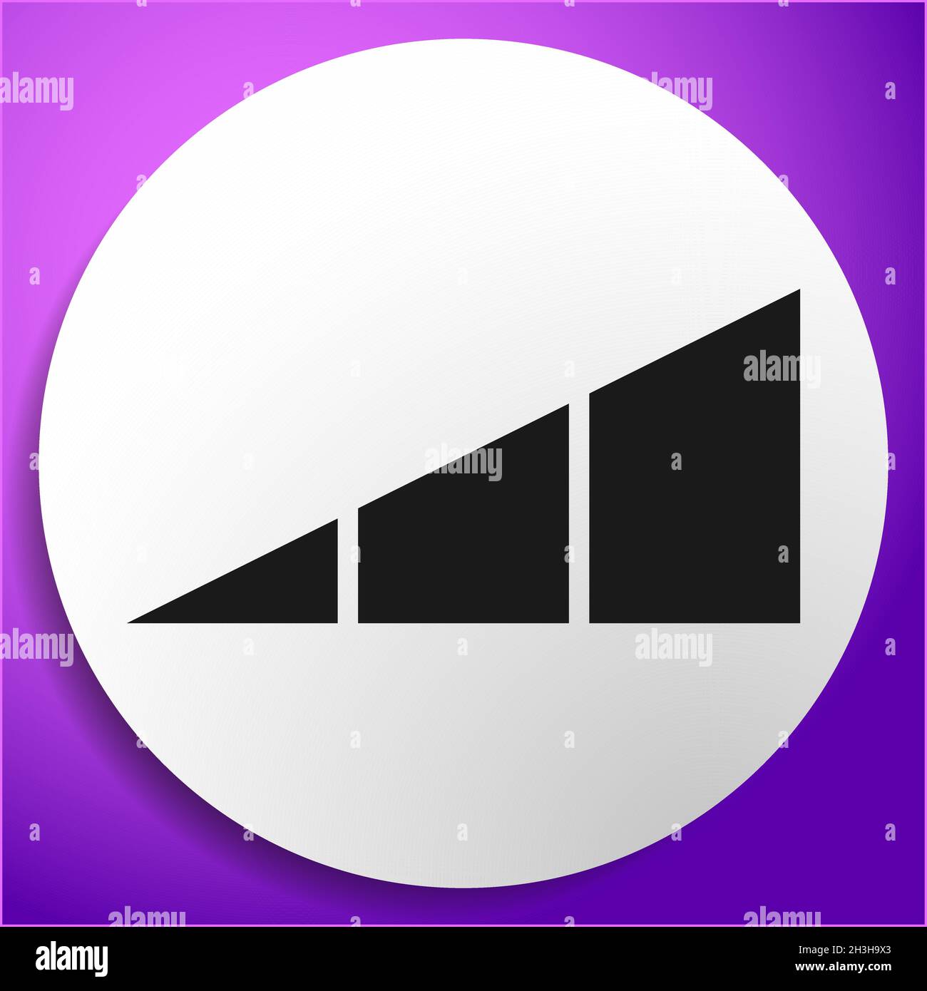 LEvel, progress indicator icon. Meter, gauge, yardstick symbol - stock ...