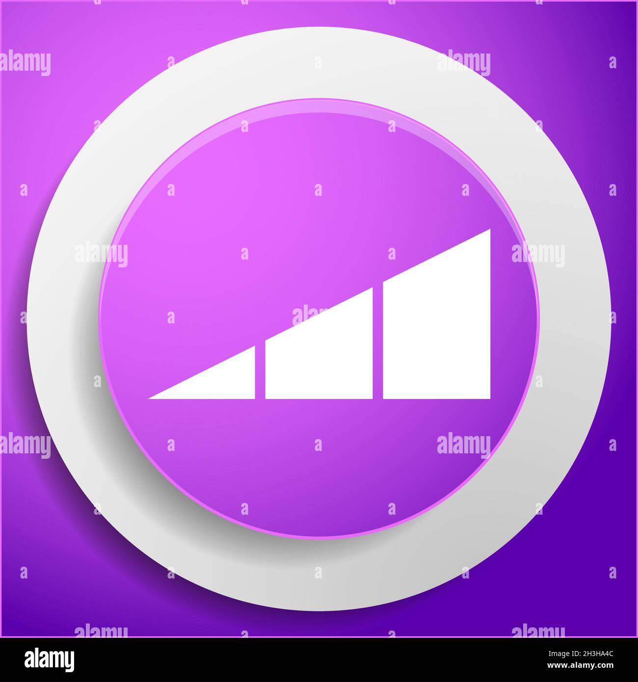 LEvel, progress indicator icon. Meter, gauge, yardstick symbol - stock ...