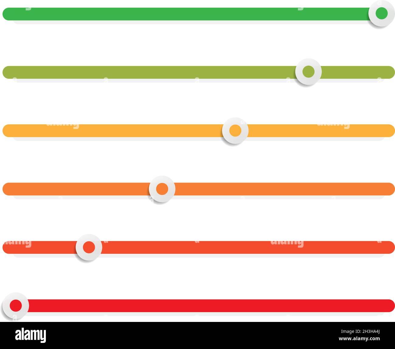 Adjuster, slider, tuner, fader bars with levers, knobs - stock vector ...