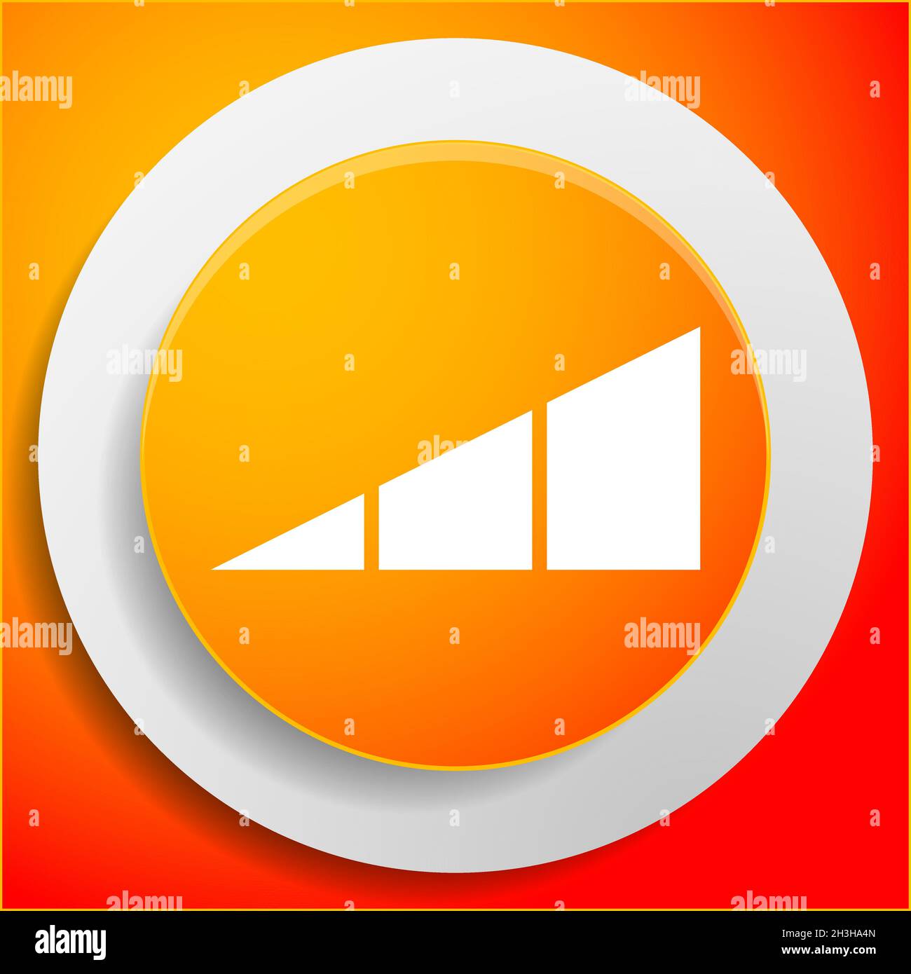 LEvel, progress indicator icon. Meter, gauge, yardstick symbol - stock ...