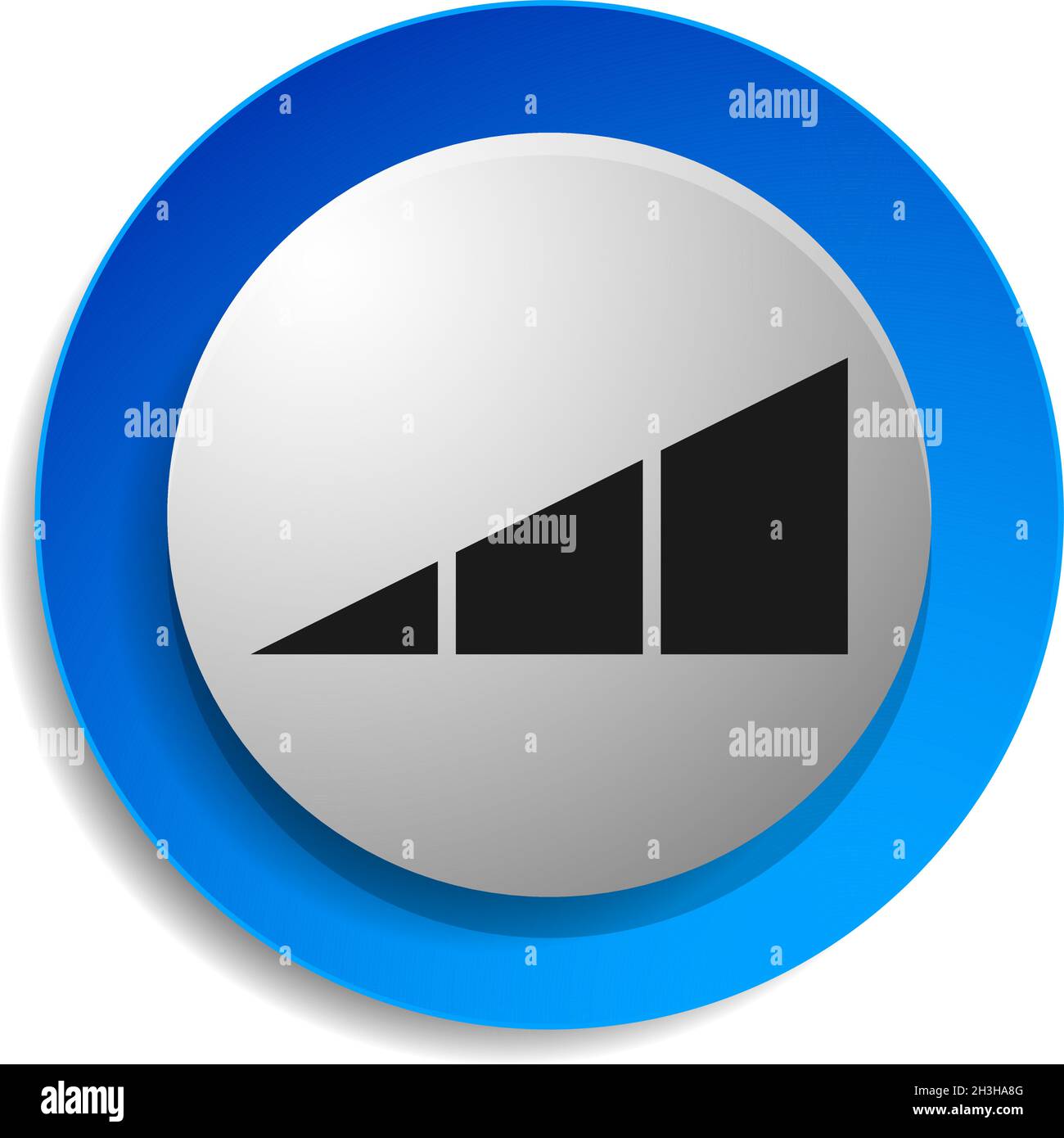 LEvel, progress indicator icon. Meter, gauge, yardstick symbol - stock ...