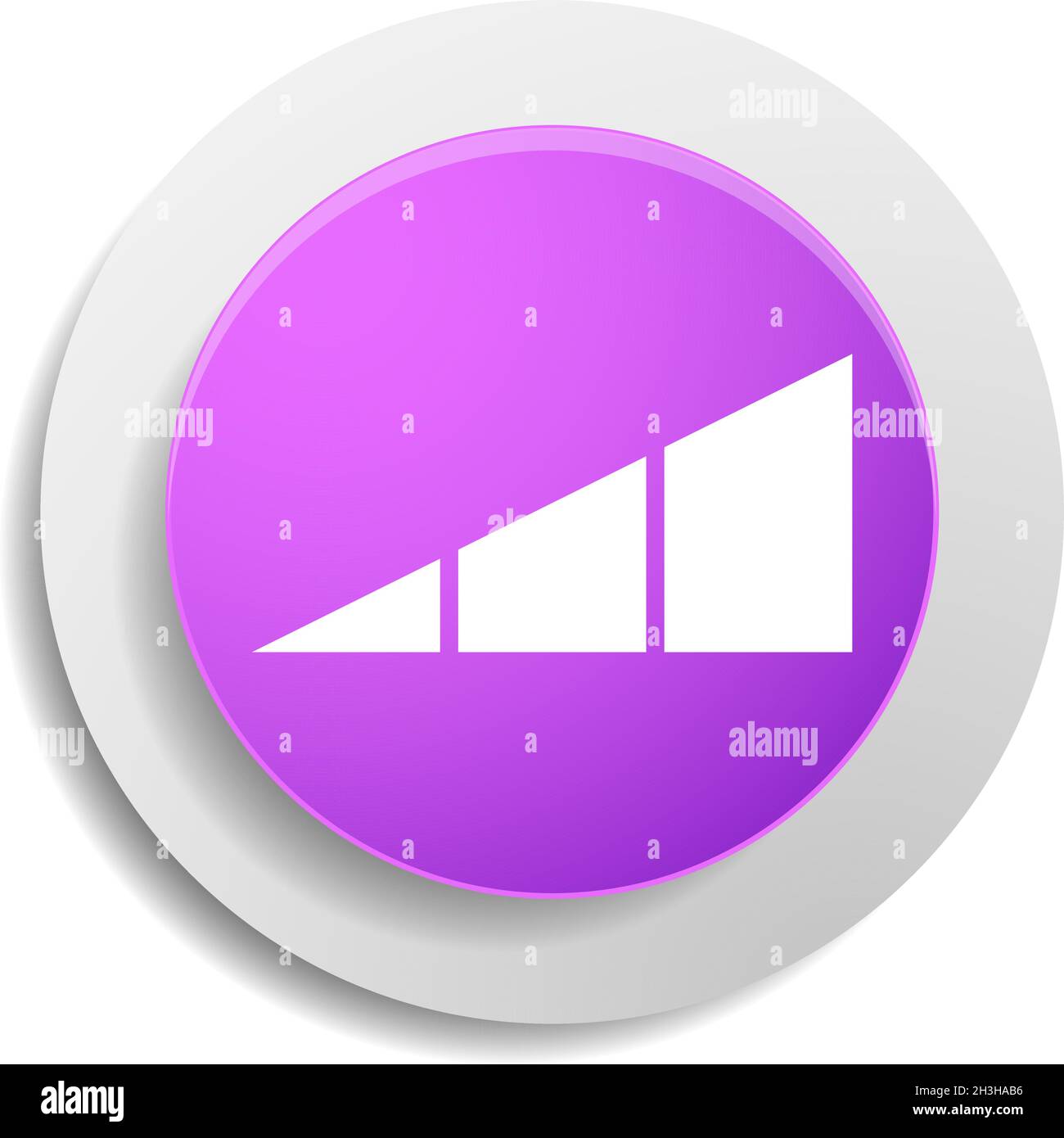 LEvel, progress indicator icon. Meter, gauge, yardstick symbol - stock ...