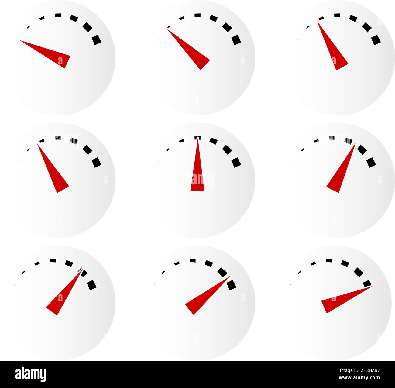 Meter, metre, gauge element for measurement, progress indicator ...