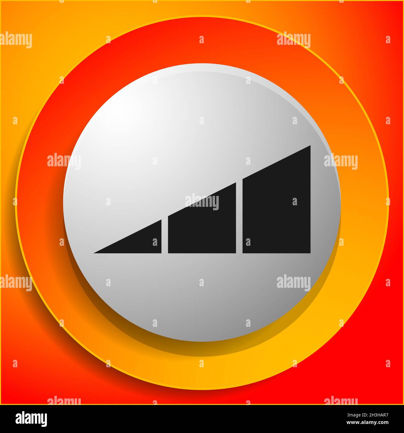 LEvel, progress indicator icon. Meter, gauge, yardstick symbol - stock ...