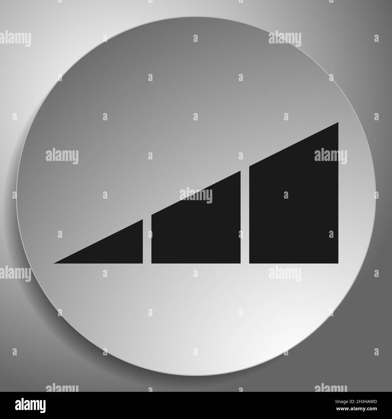 LEvel, progress indicator icon. Meter, gauge, yardstick symbol - stock ...