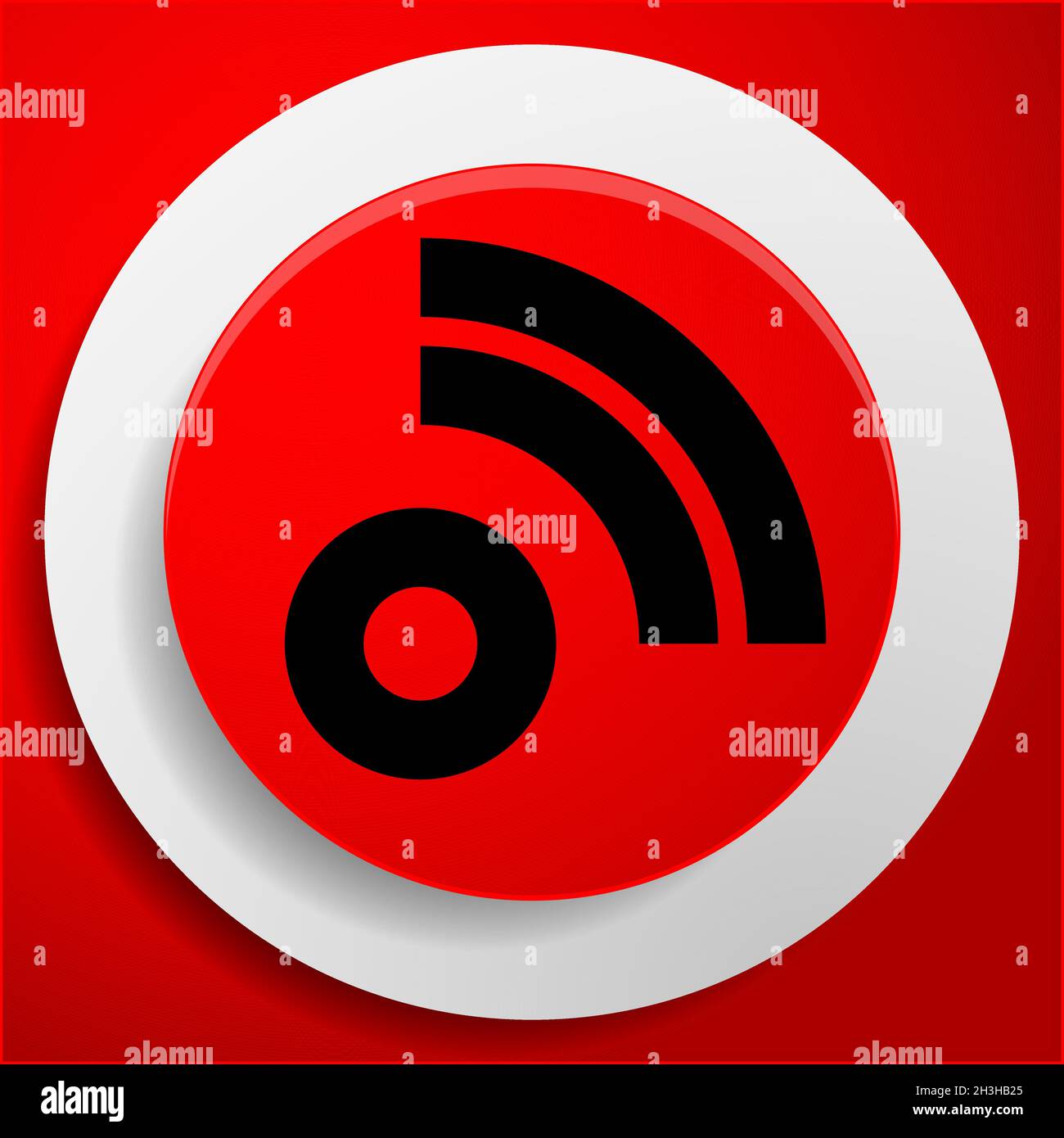 Cordless / Wireless connection, Wifi signal symbol, icon for telecom ...