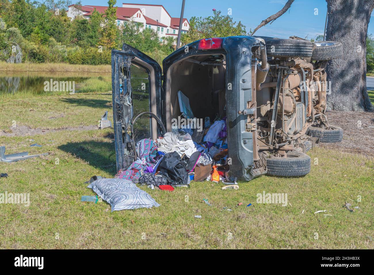 Flipped vehicle hi-res stock photography and images - Alamy