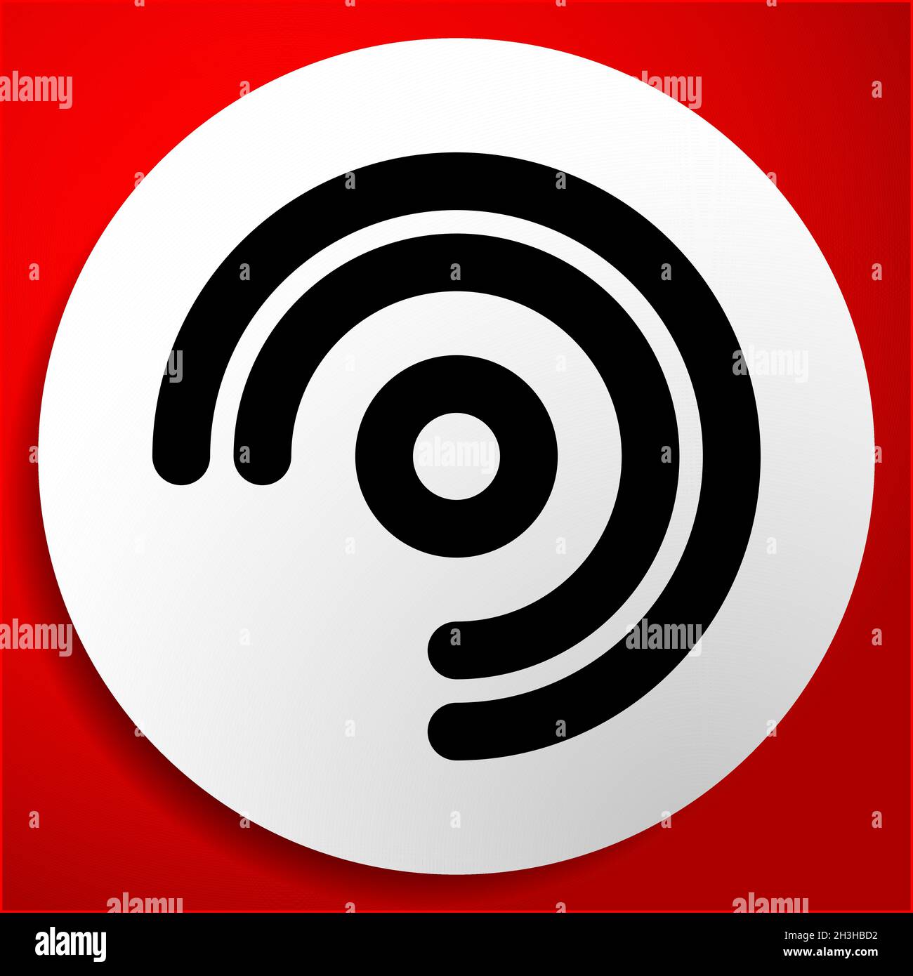 Cordless / Wireless connection, Wifi signal symbol, icon for telecom ...