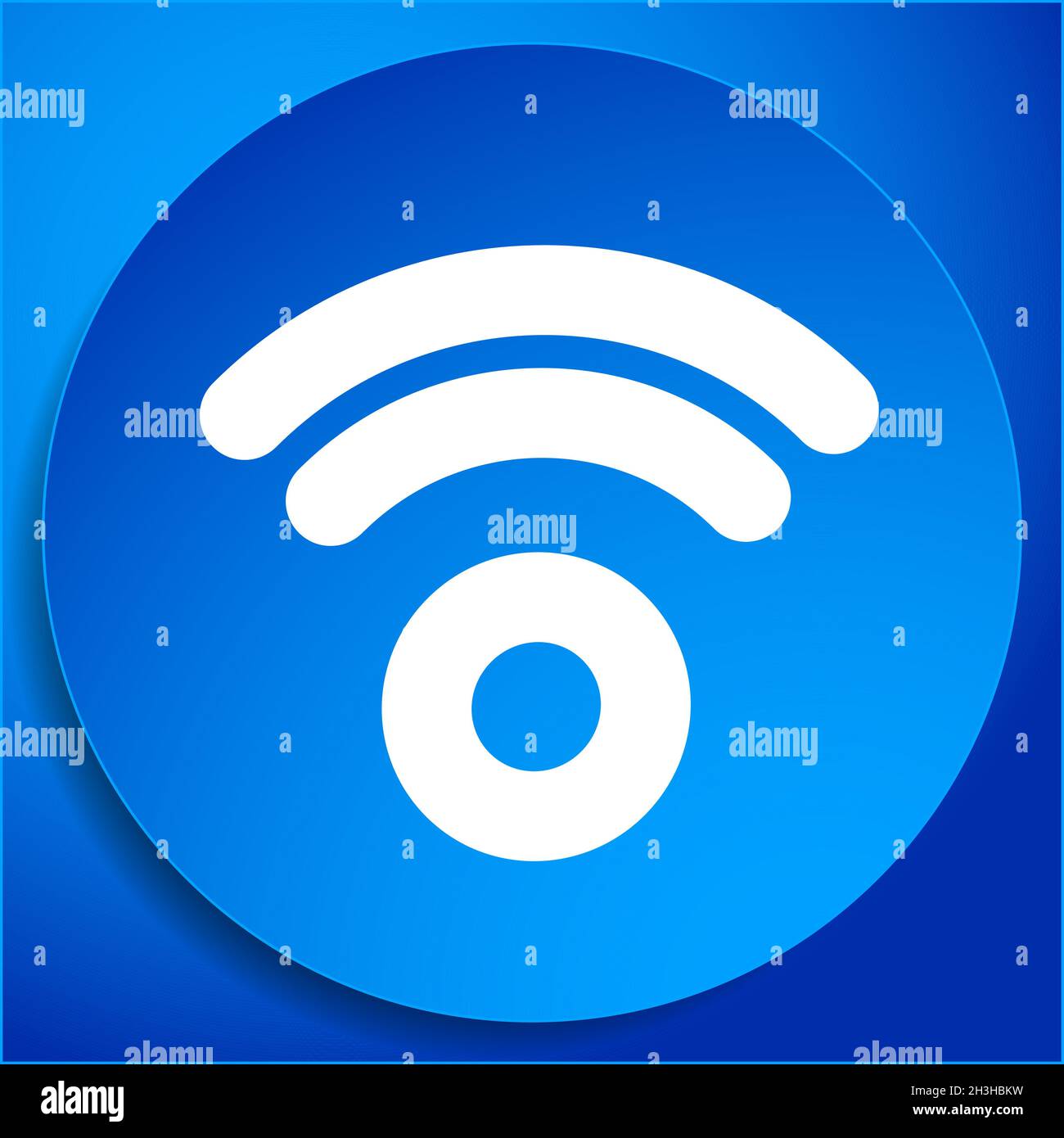 Cordless / Wireless connection, Wifi signal symbol, icon for telecom ...
