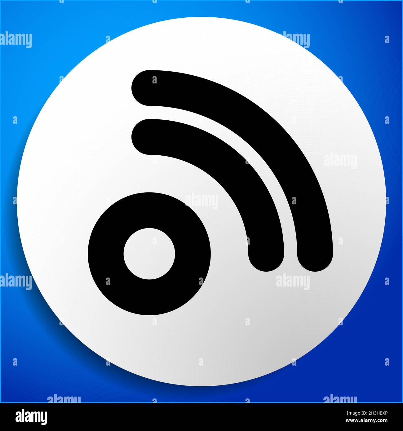 Cordless / Wireless connection, Wifi signal symbol, icon for telecom ...