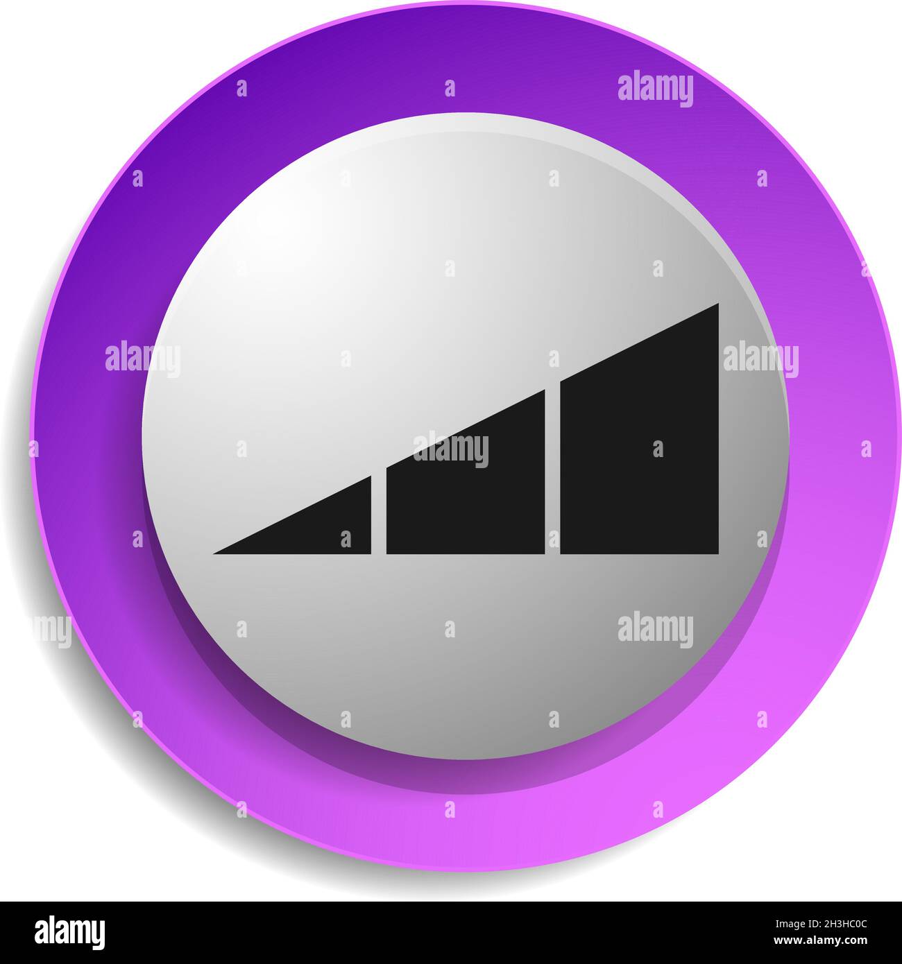 LEvel, progress indicator icon. Meter, gauge, yardstick symbol - stock ...
