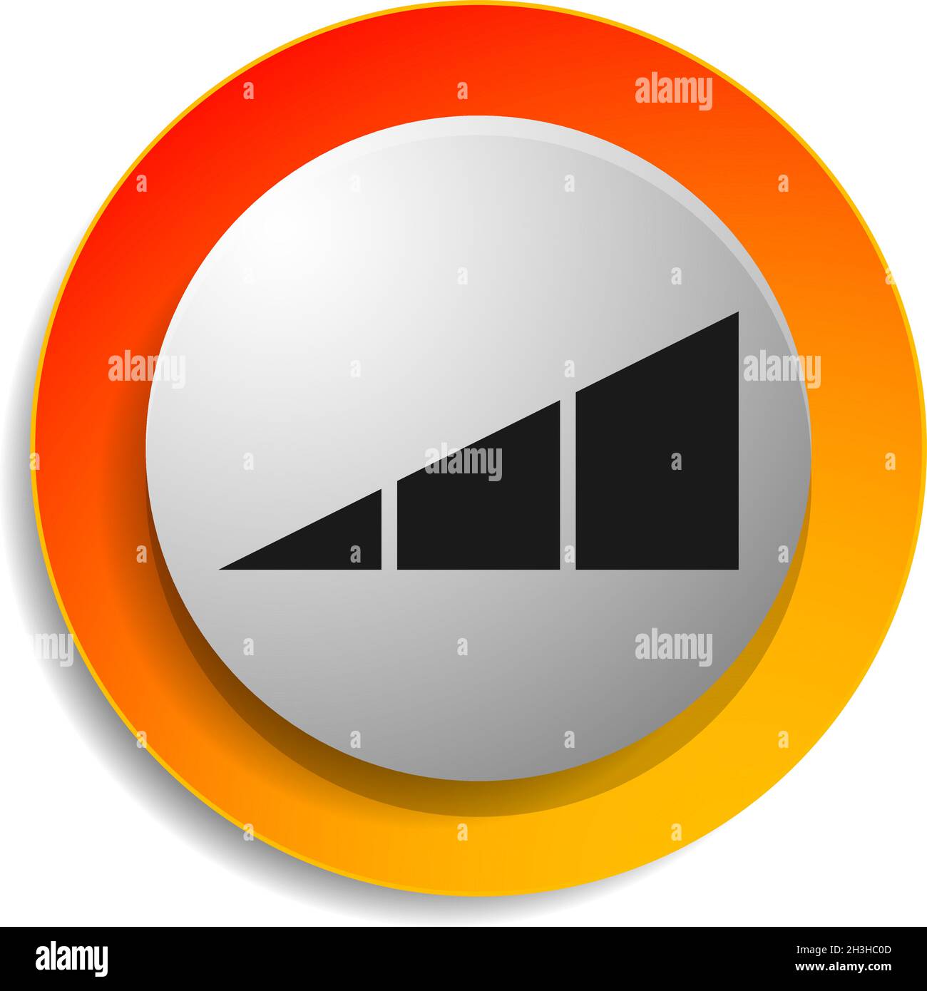 LEvel, progress indicator icon. Meter, gauge, yardstick symbol - stock ...