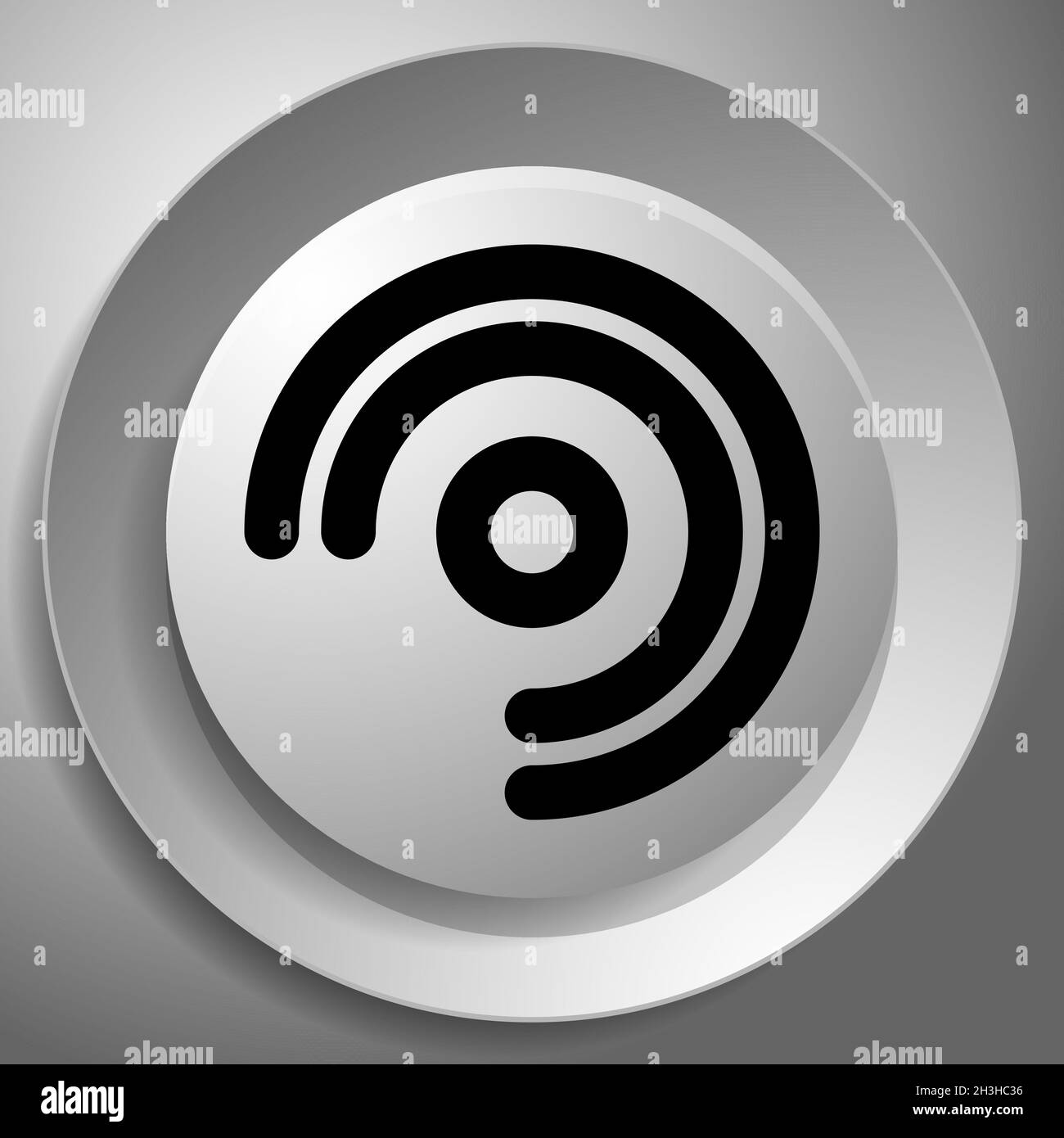 Cordless / Wireless connection, Wifi signal symbol, icon for telecom ...