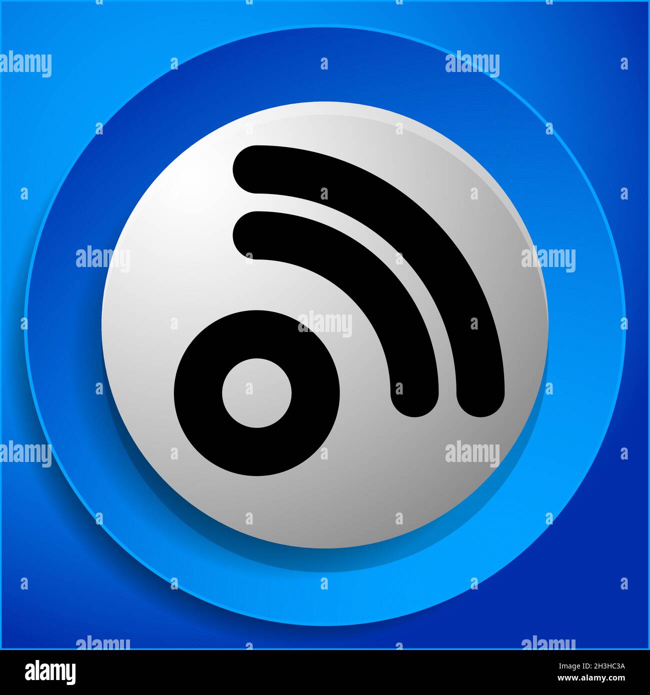 Cordless / Wireless connection, Wifi signal symbol, icon for telecom ...