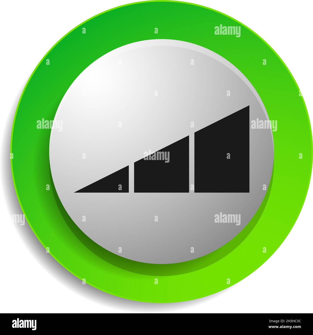 LEvel, progress indicator icon. Meter, gauge, yardstick symbol - stock ...