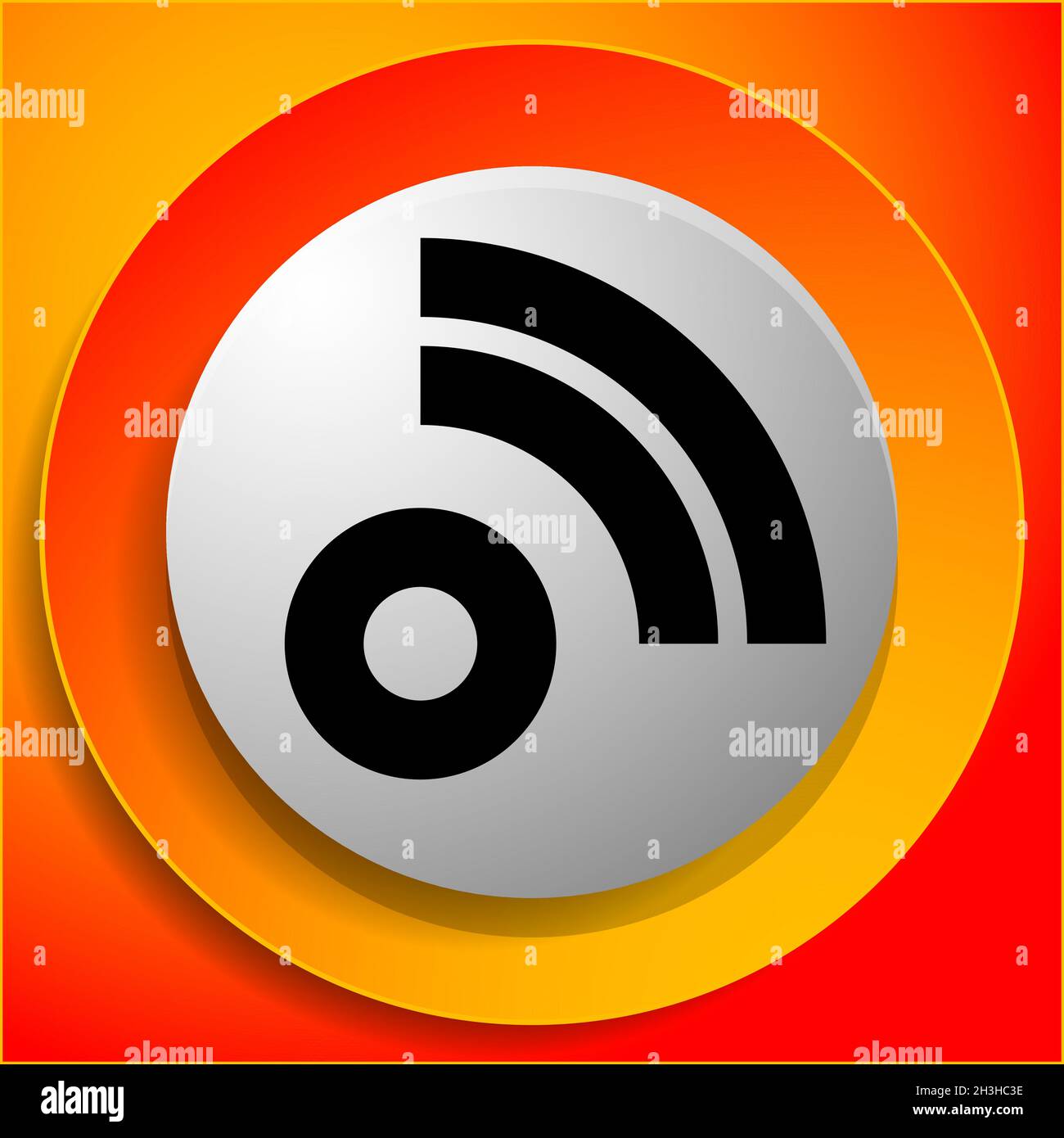 Cordless / Wireless connection, Wifi signal symbol, icon for telecom ...