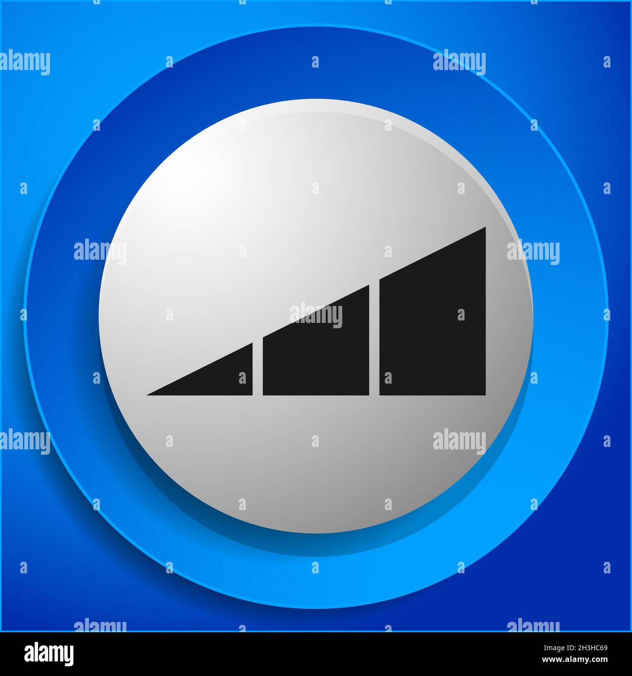 LEvel, progress indicator icon. Meter, gauge, yardstick symbol - stock ...