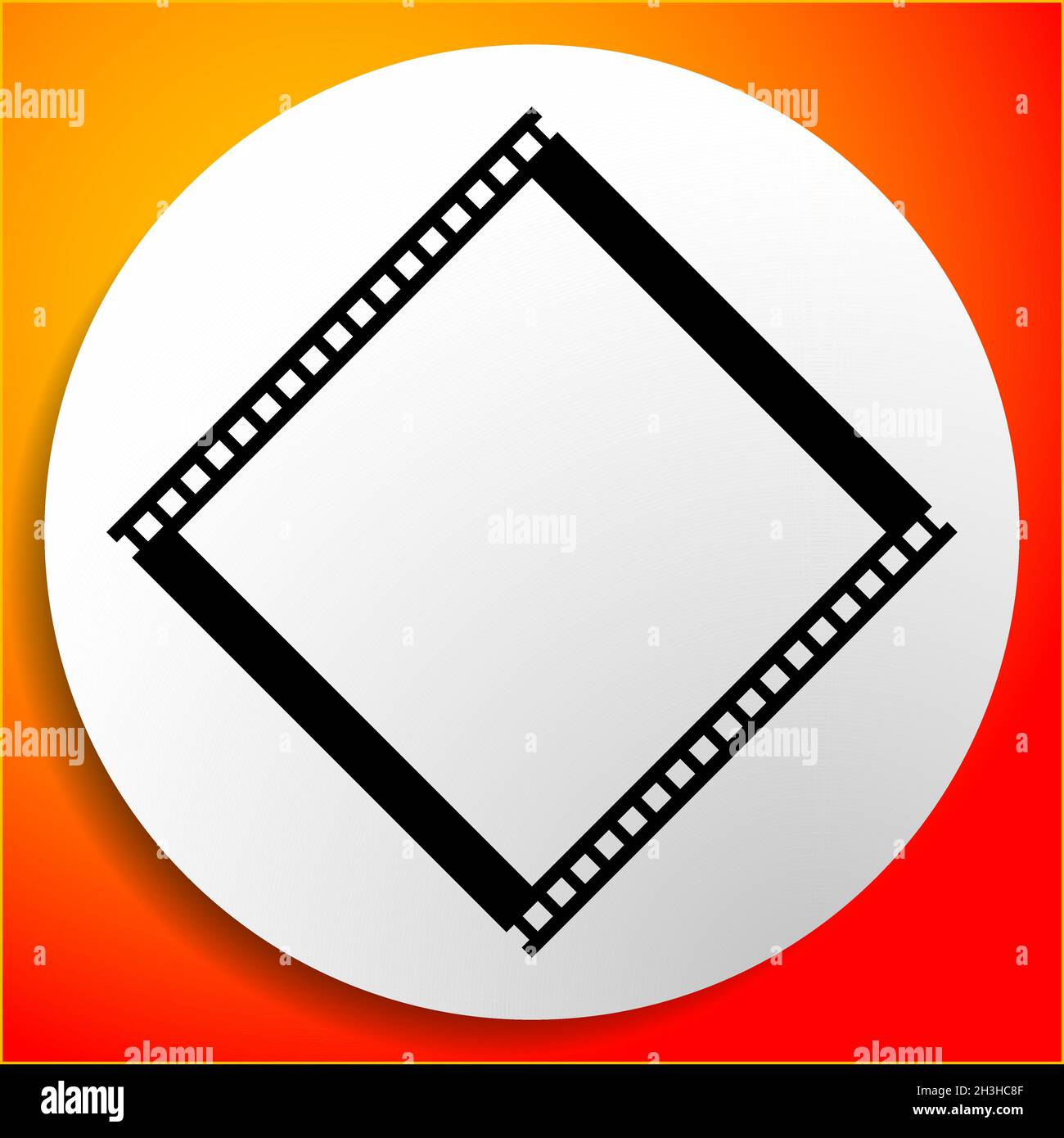 Photo / film strip silhouette. Illustration for photography ...