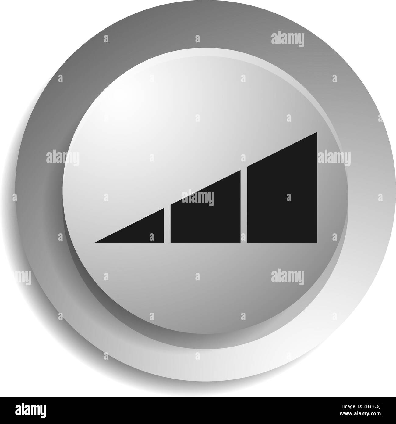 LEvel, progress indicator icon. Meter, gauge, yardstick symbol - stock ...