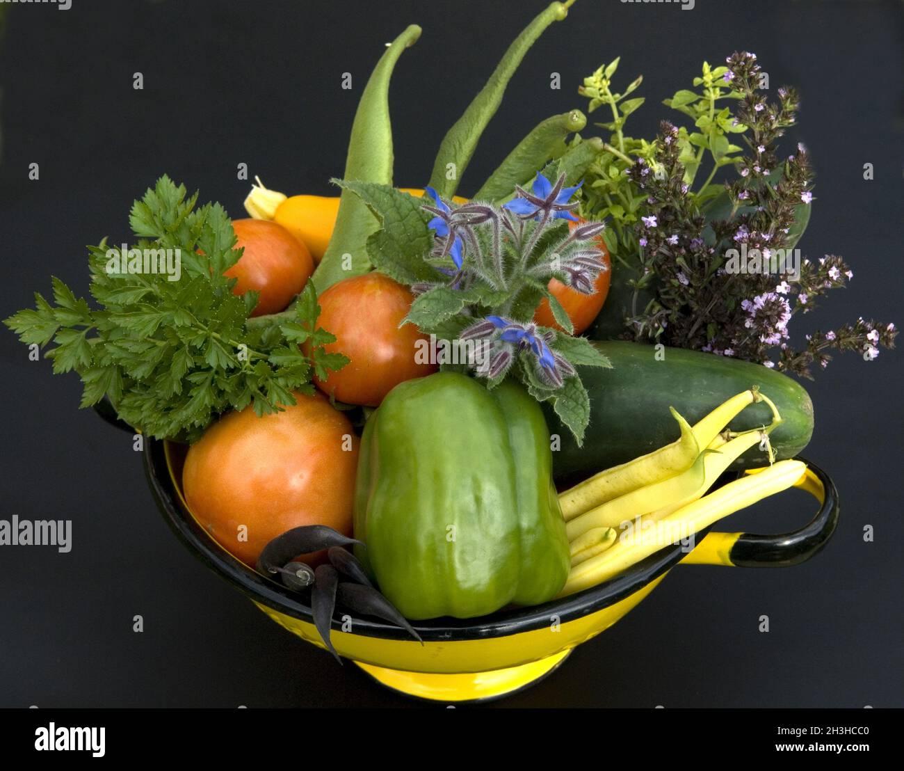 Basket of vegetables Stock Photo - Alamy