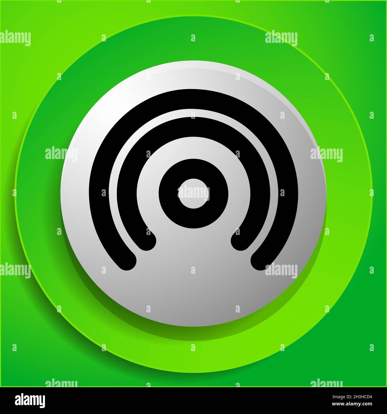 Cordless / Wireless connection, Wifi signal symbol, icon for telecom ...