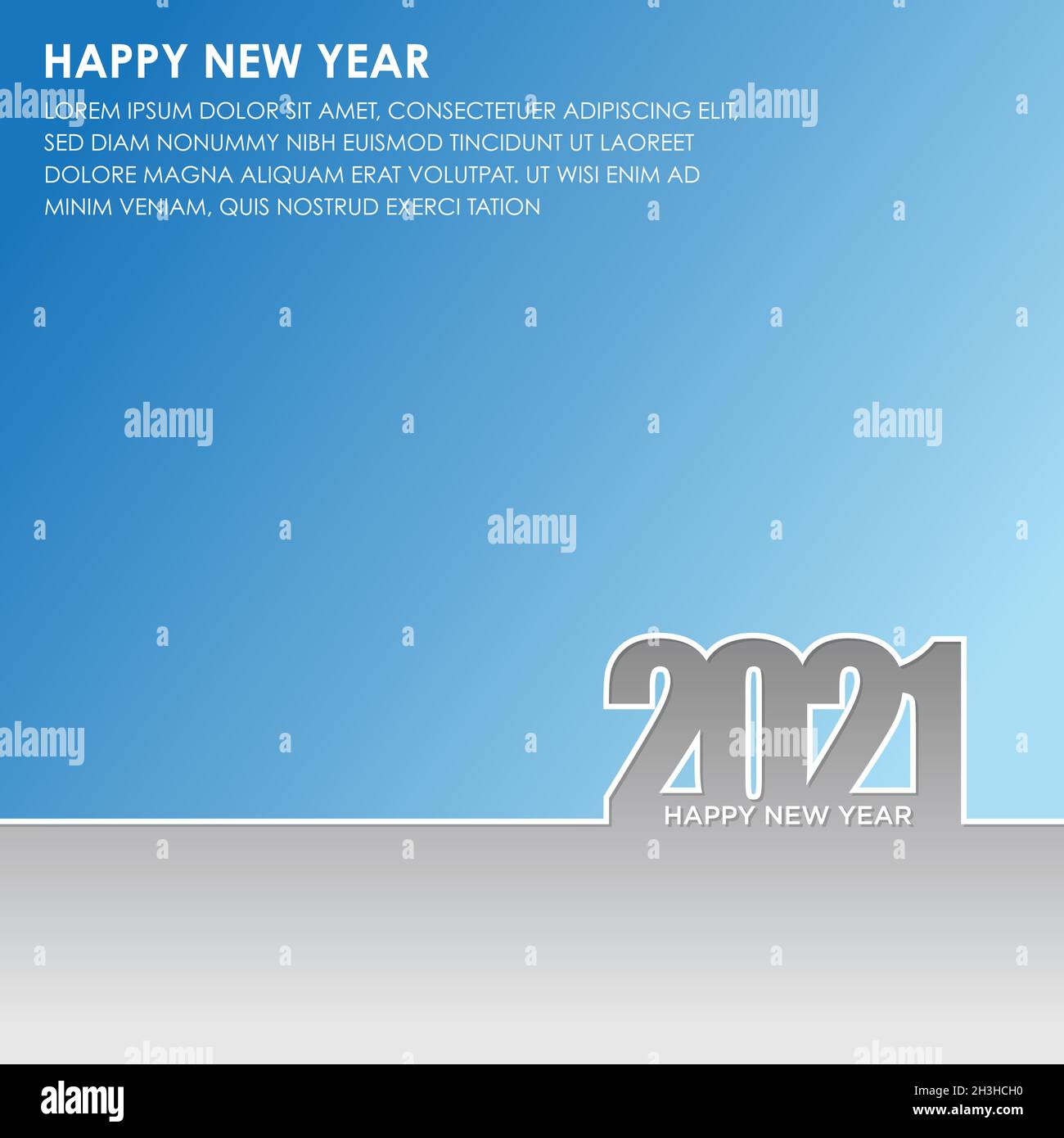 2021 Happy New Year logo text design. 2021 number design template ...