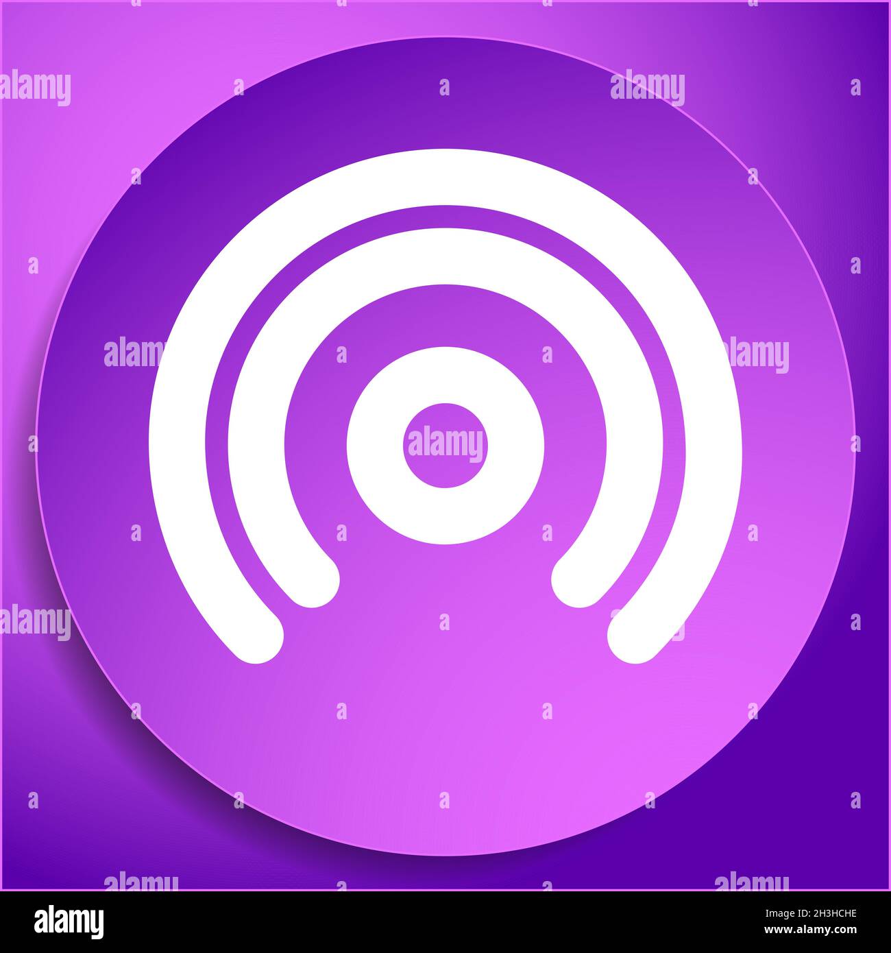 Cordless / Wireless connection, Wifi signal symbol, icon for telecom ...