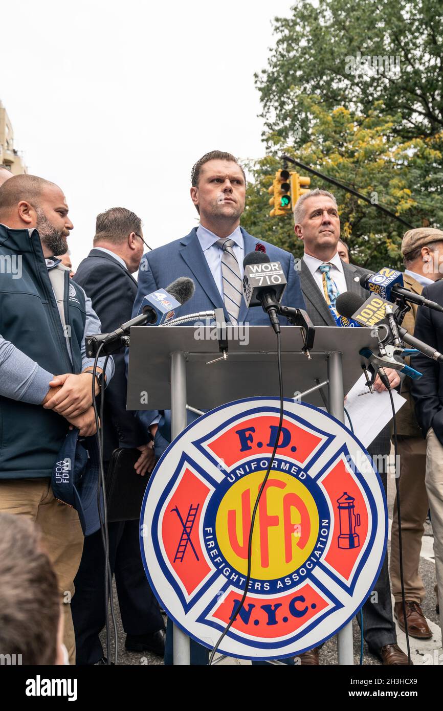 New York, NY - October 28, 2021: Vice President of Uniformed ...
