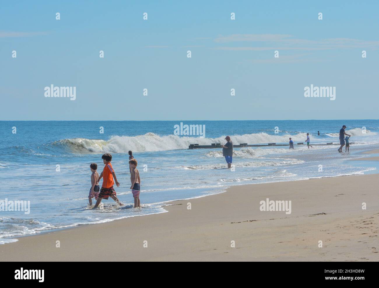 Beautiful Rehoboth Beach on the Atlantic Ocean in Delaware Stock Photo ...