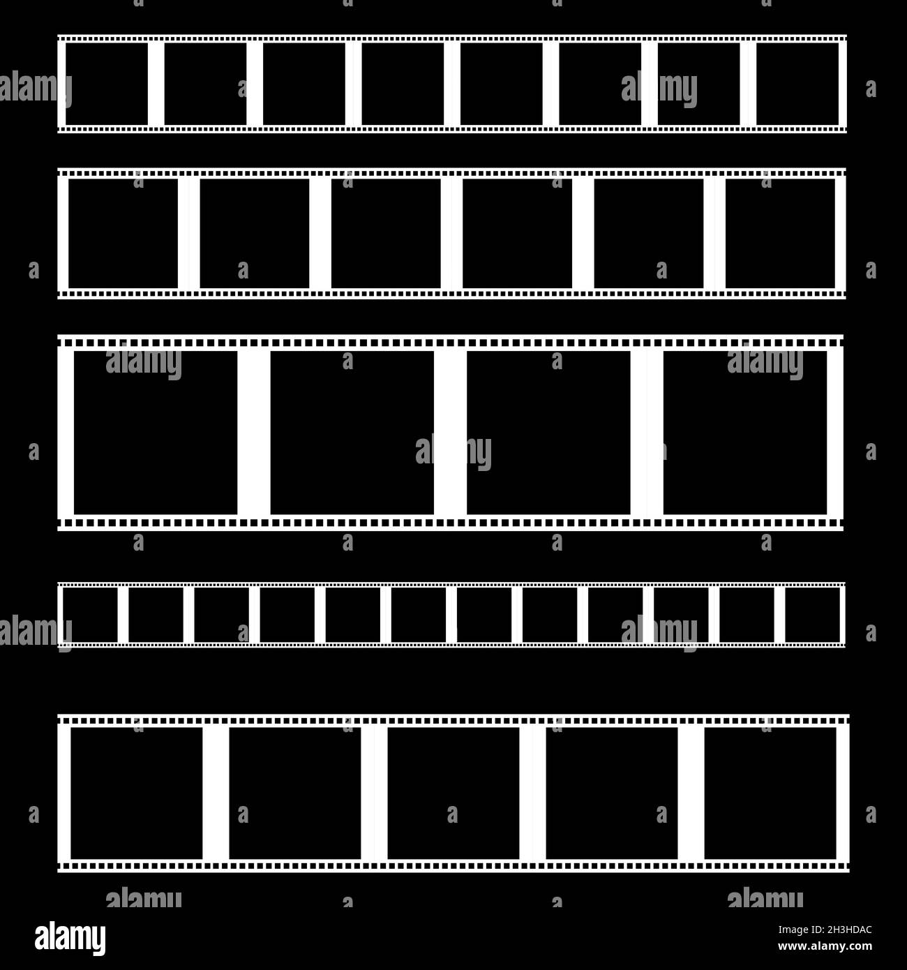 Photo / film strip silhouette. Illustration for photography ...