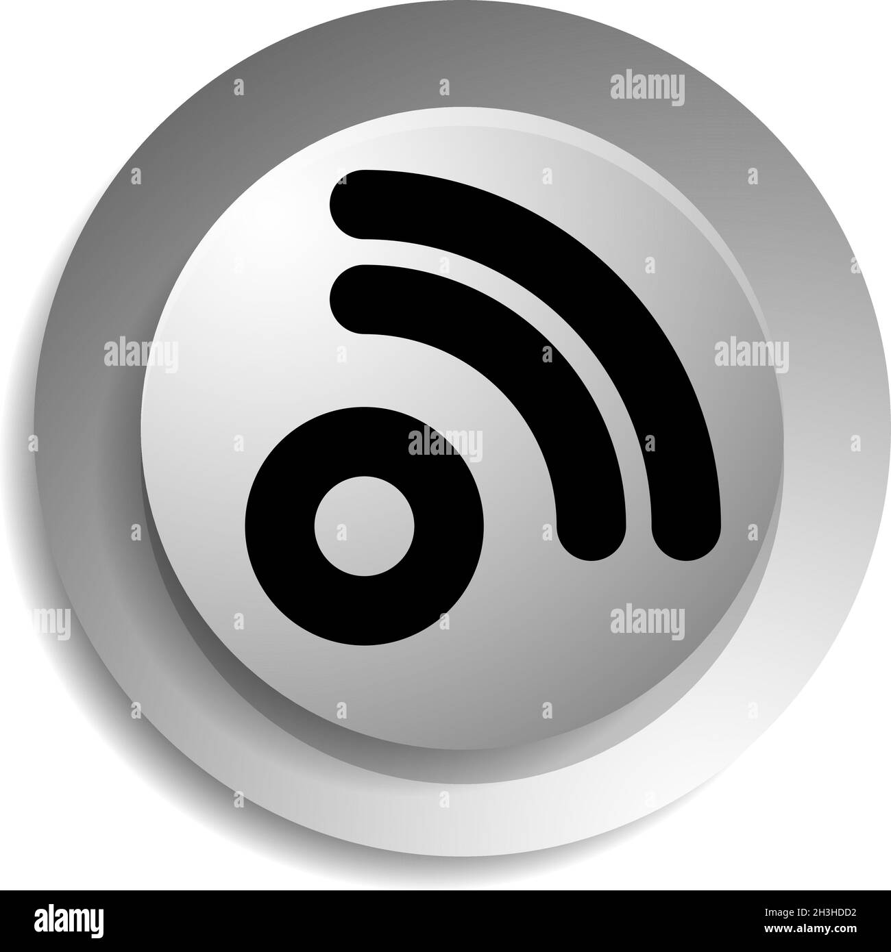 Cordless / Wireless connection, Wifi signal symbol, icon for telecom ...
