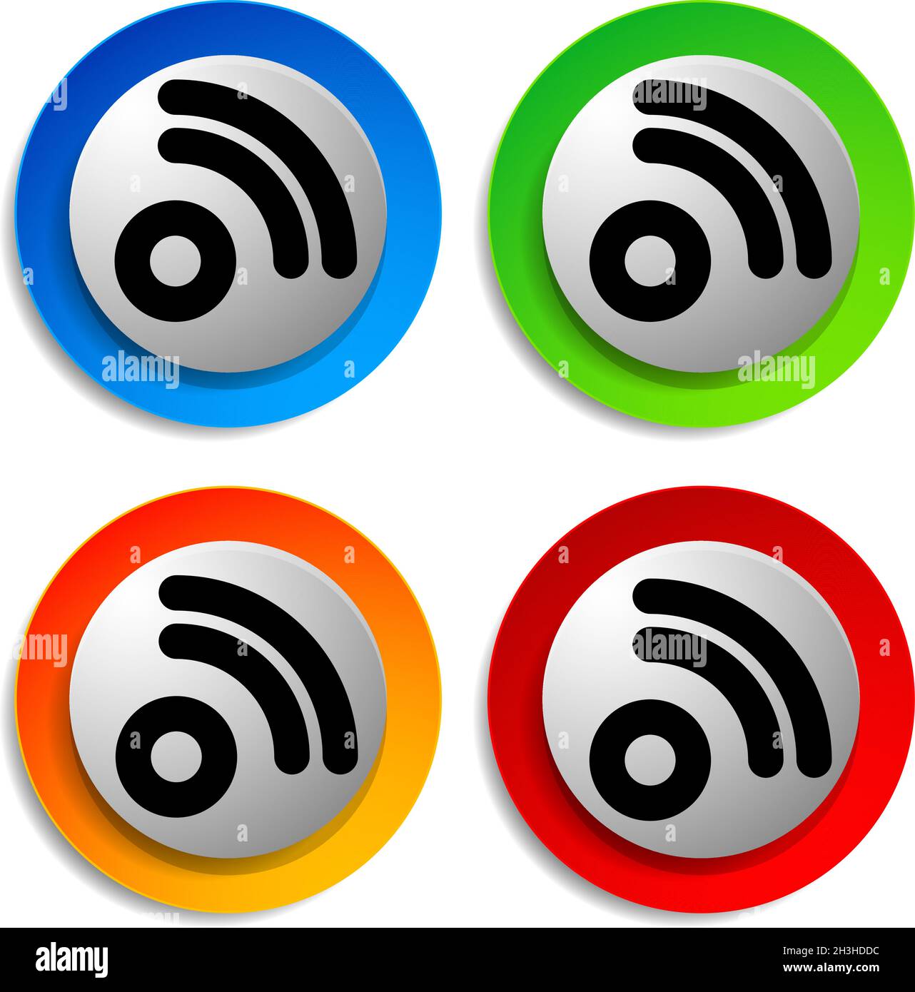Cordless / Wireless connection, Wifi signal symbol, icon for telecom ...