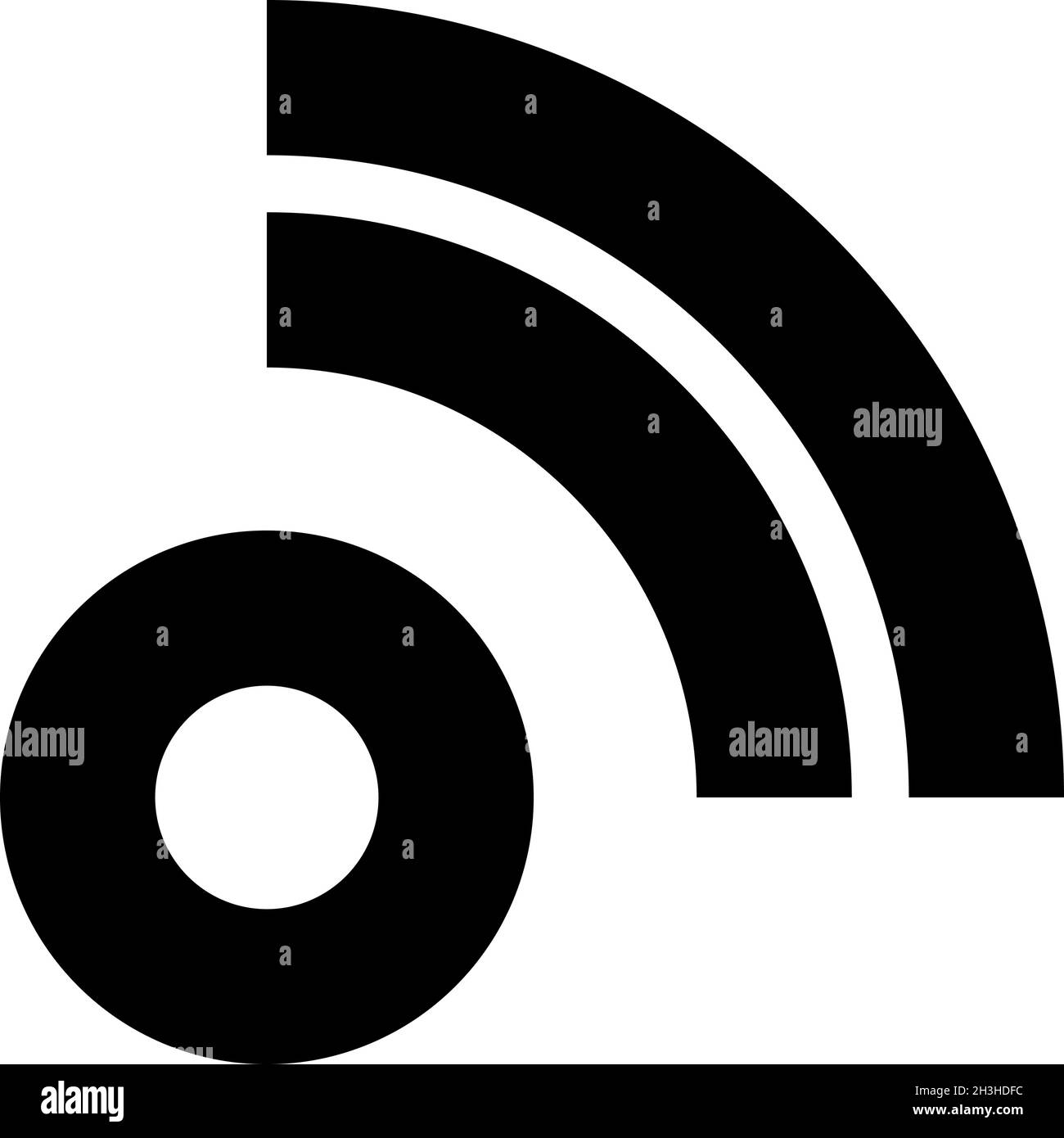 Cordless / Wireless connection, Wifi signal symbol, icon for telecom ...