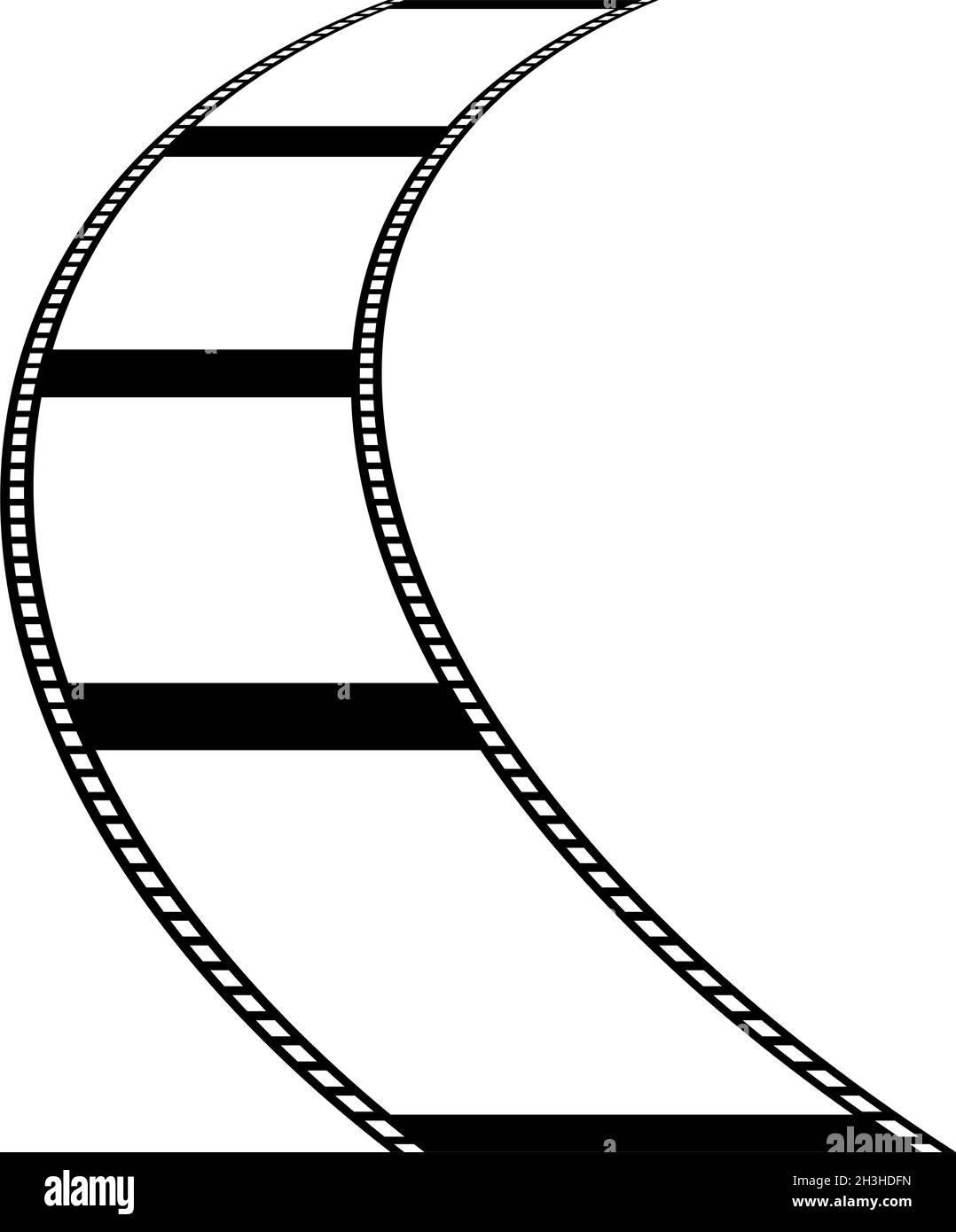 Photo / film strip silhouette. Illustration for photography ...