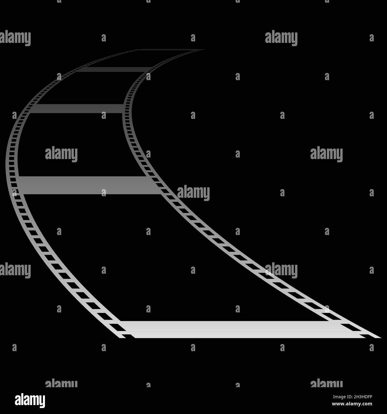 Photo / film strip silhouette. Illustration for photography ...