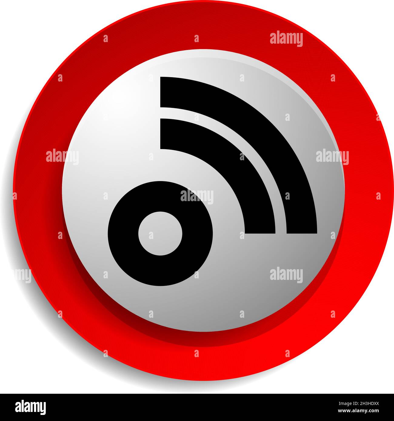Cordless / Wireless connection, Wifi signal symbol, icon for telecom ...