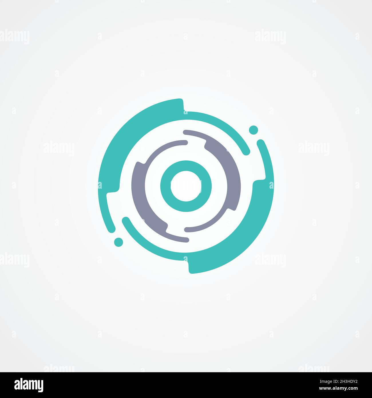 Circle tech symbol hi-res stock photography and images - Alamy