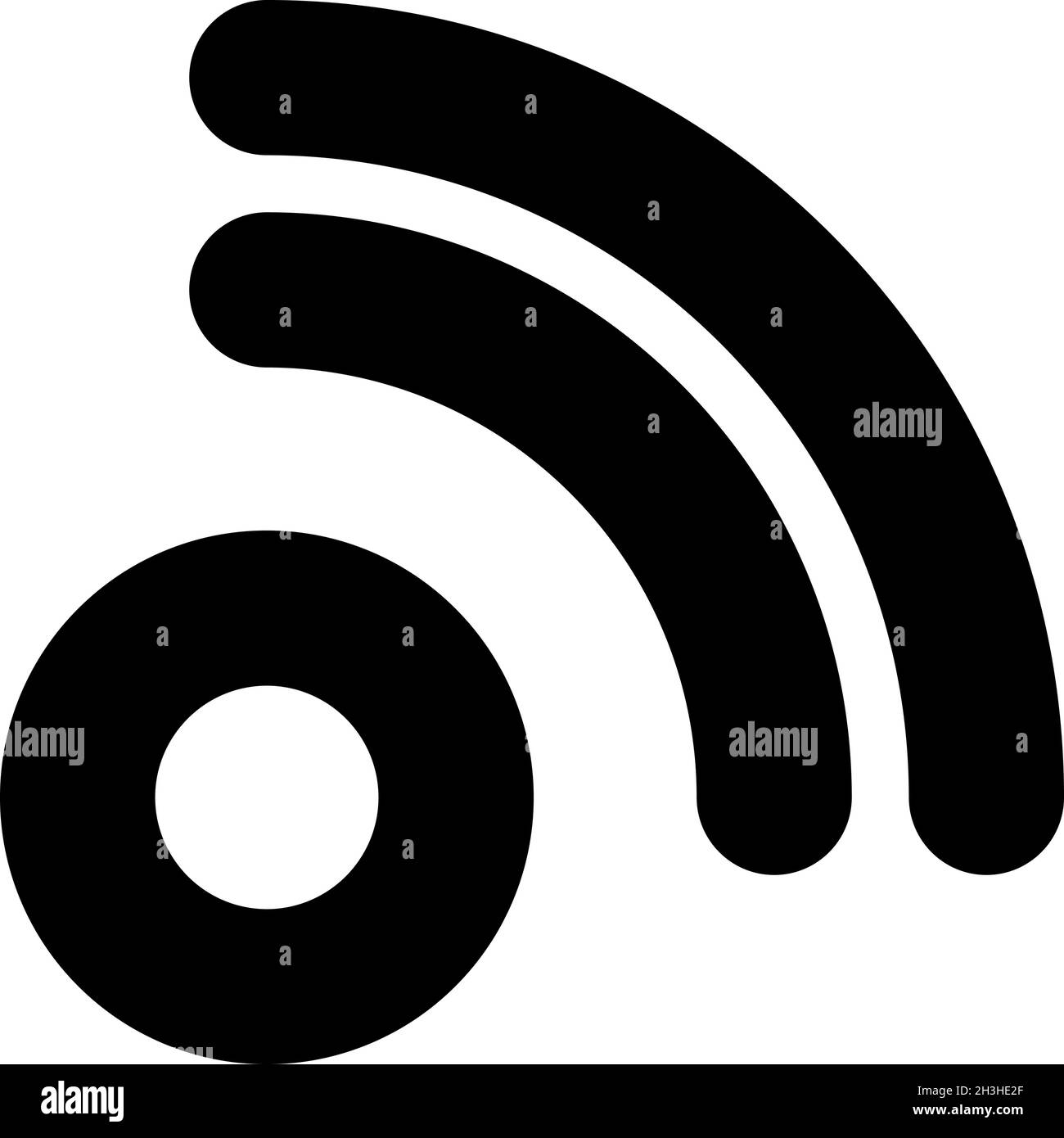Cordless / Wireless connection, Wifi signal symbol, icon for telecom ...