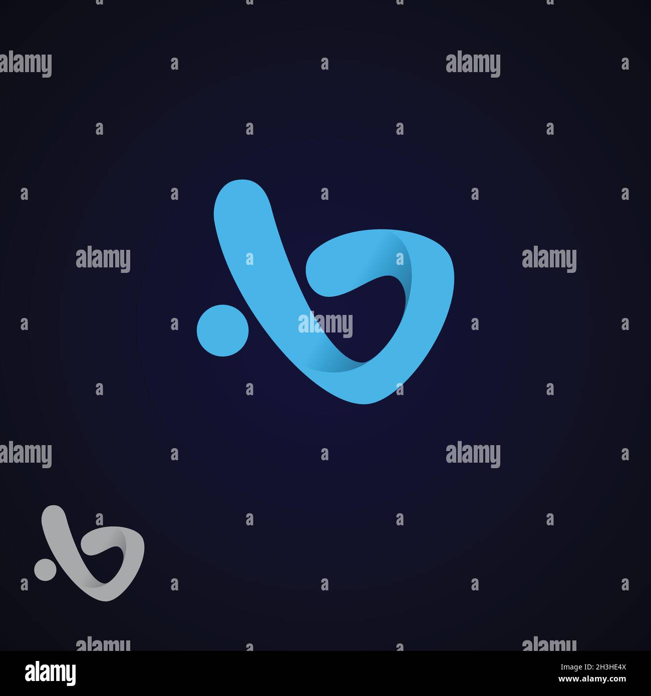 Abstract letter B symbol design with creative modern trendy. Simple and ...